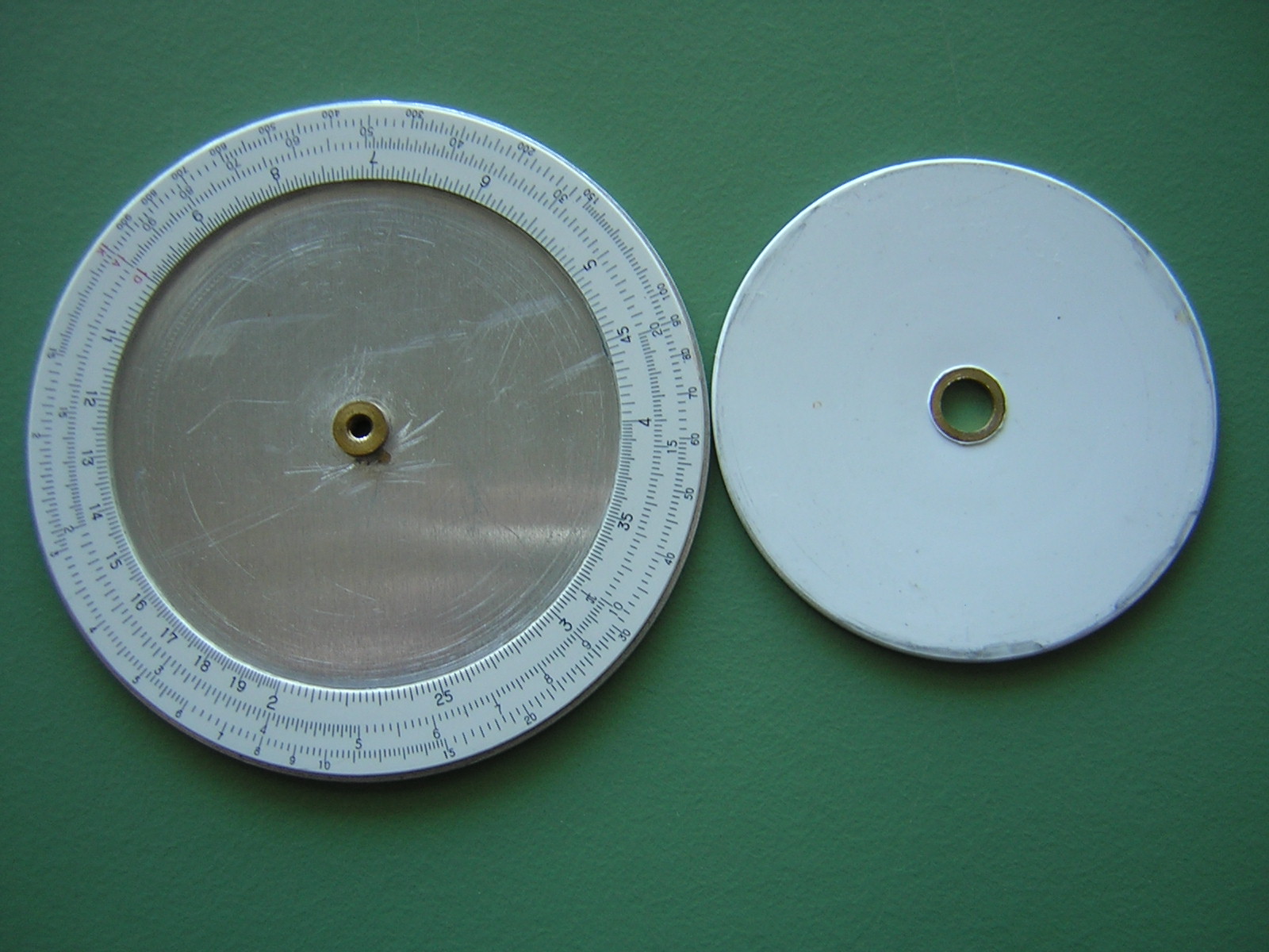 How to unstick center disk of round slide rule? | Page 3 | Electronics ...